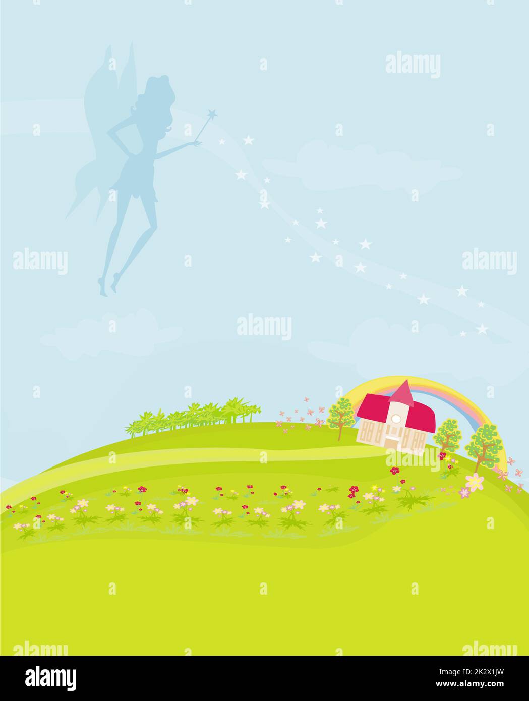 fairy in the garden Stock Photo - Alamy