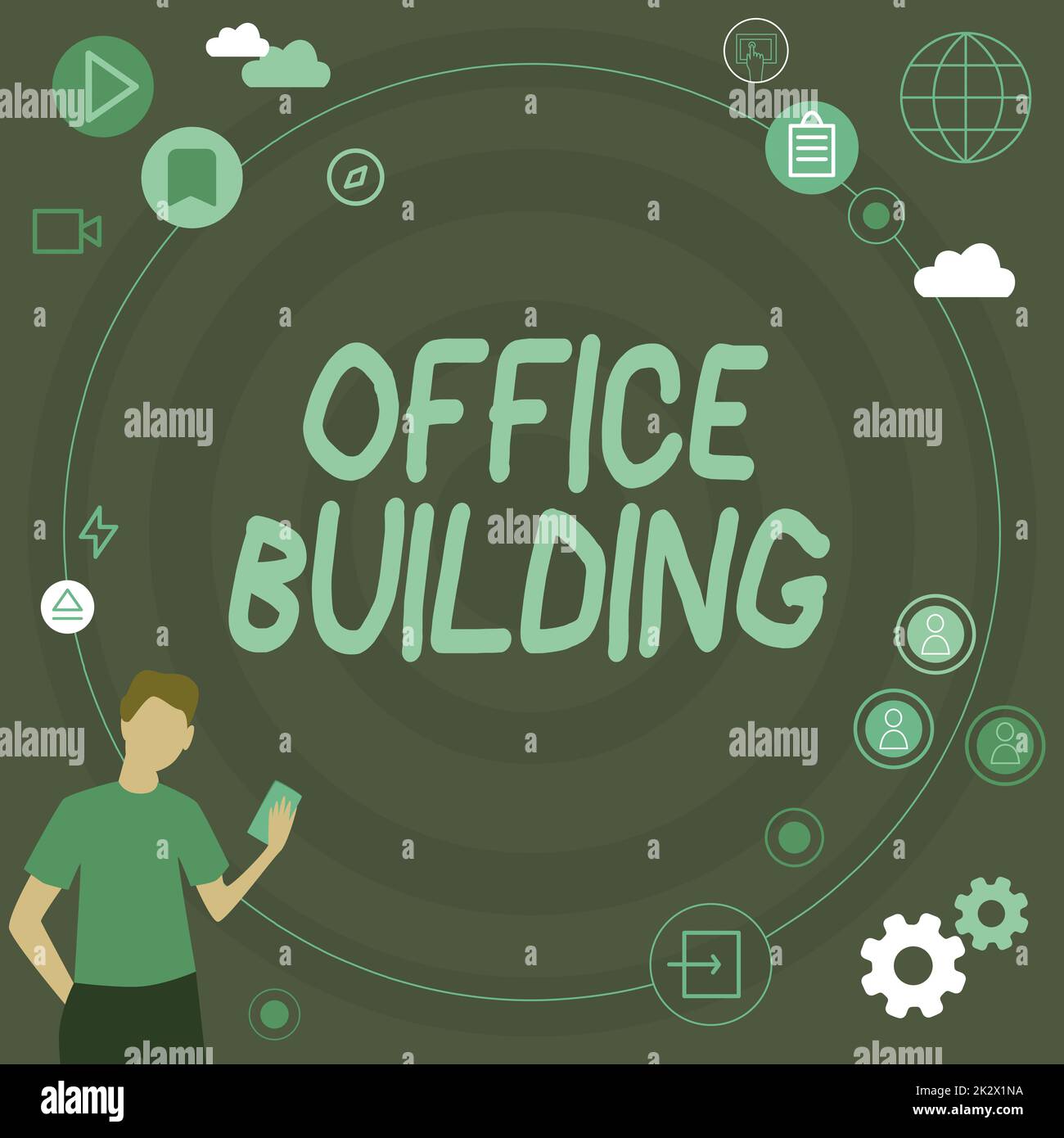 Text sign showing Office Building. Conceptual photo Commercial ...