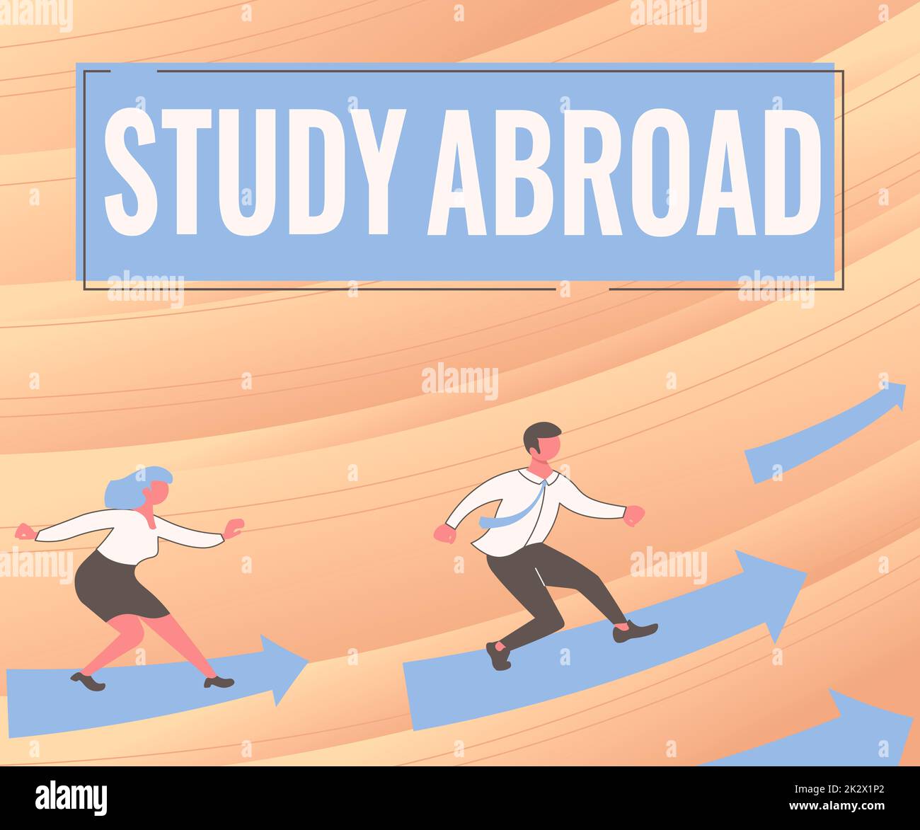 Hand writing sign Study Abroad. Business concept Pursuing educational ...