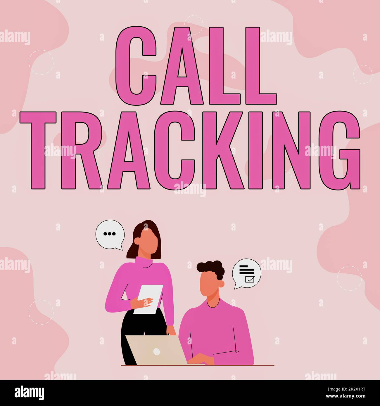 Handwriting text Call Tracking. Business concept Organic search engine ...