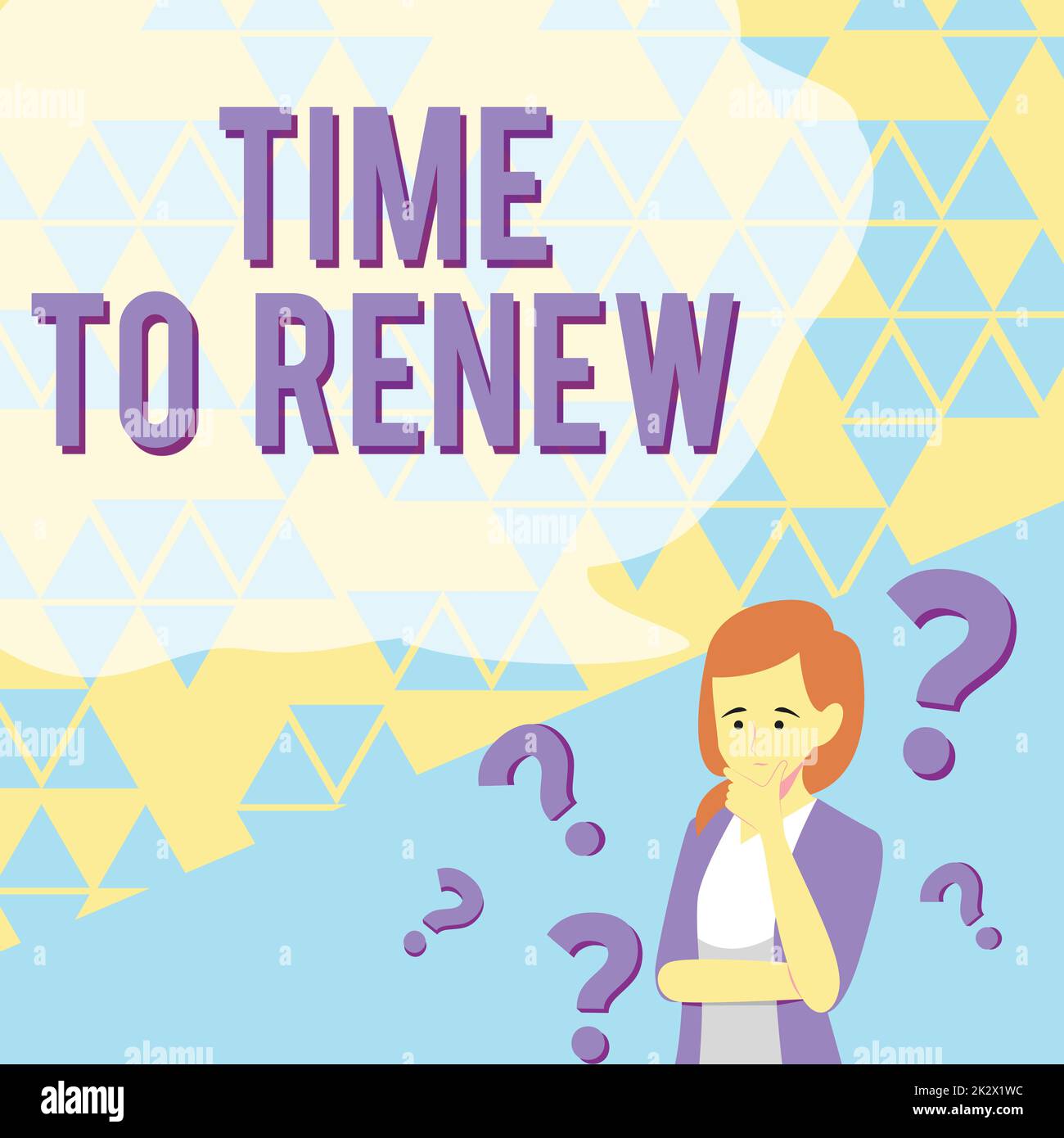 Text showing inspiration Time To Renew. Business overview Continue the ...