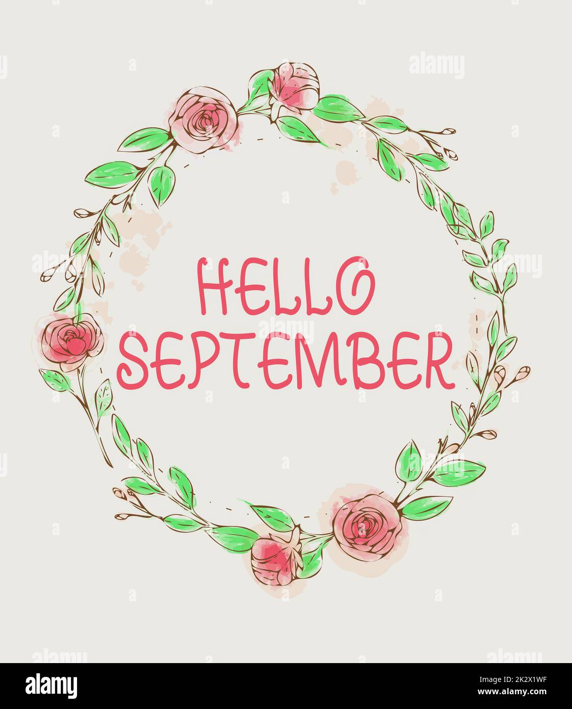 Inspiration showing sign Hello September. Concept meaning Eagerly ...