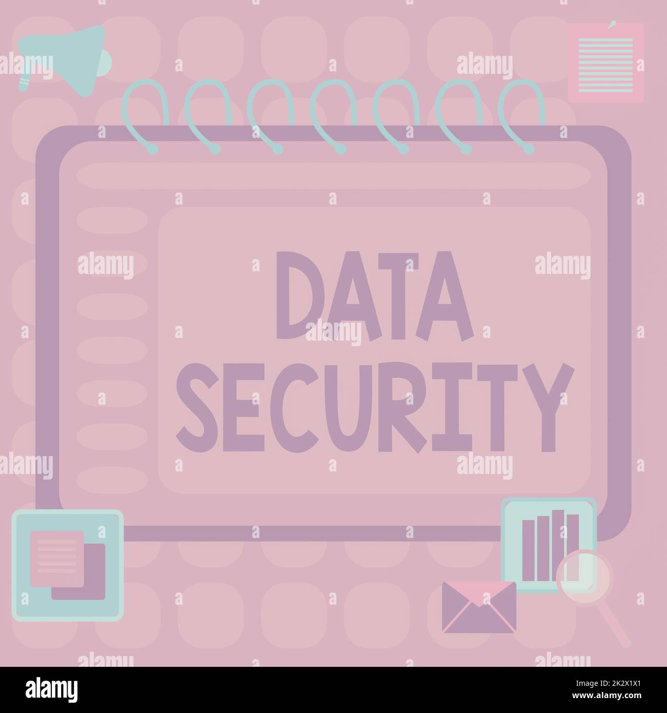 Sign displaying Data Security. Concept meaning Confidentiality Disk Encryption Backups Password ...