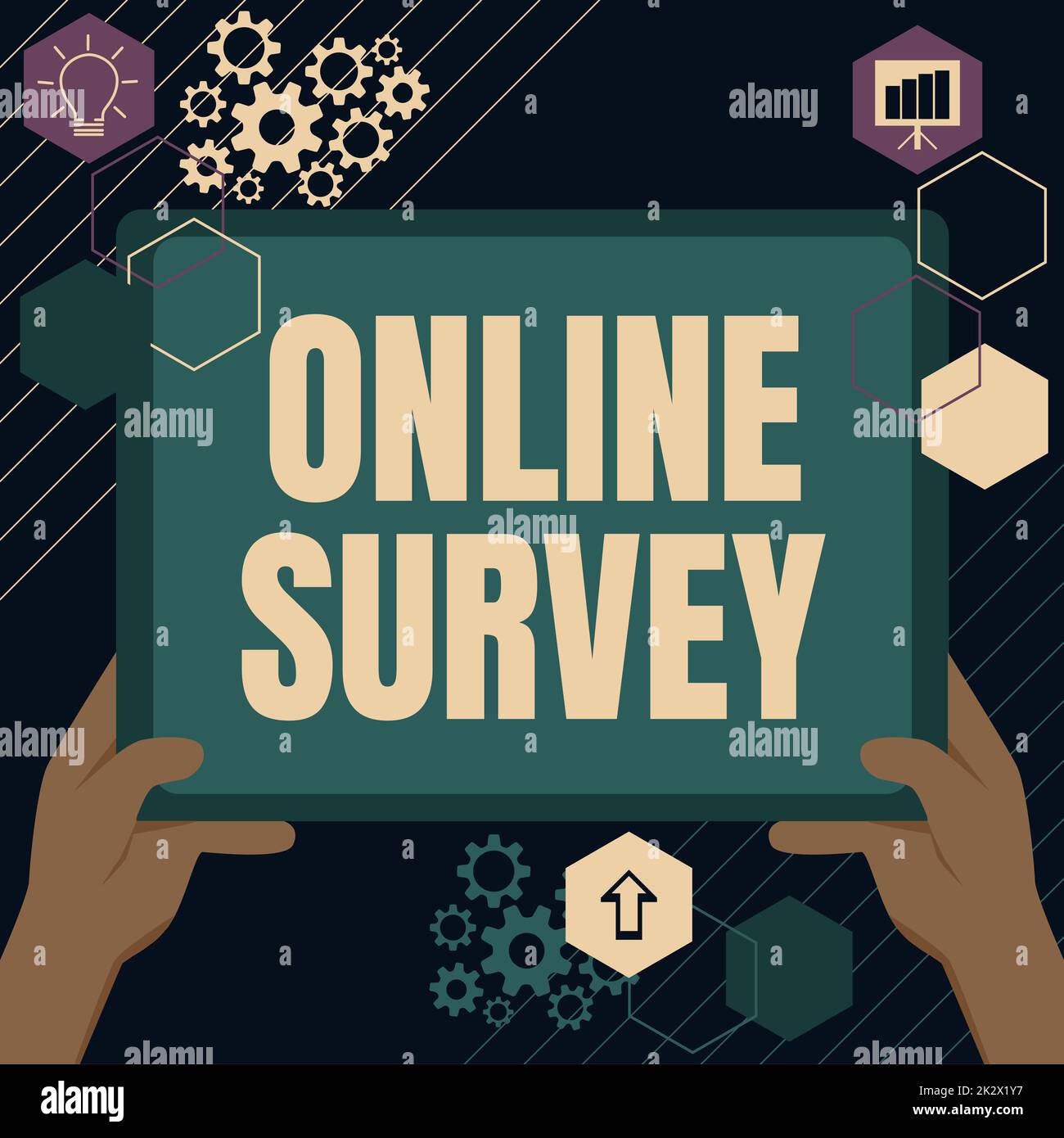 Conceptual display Online Survey. Business showcase Reappraisal ...
