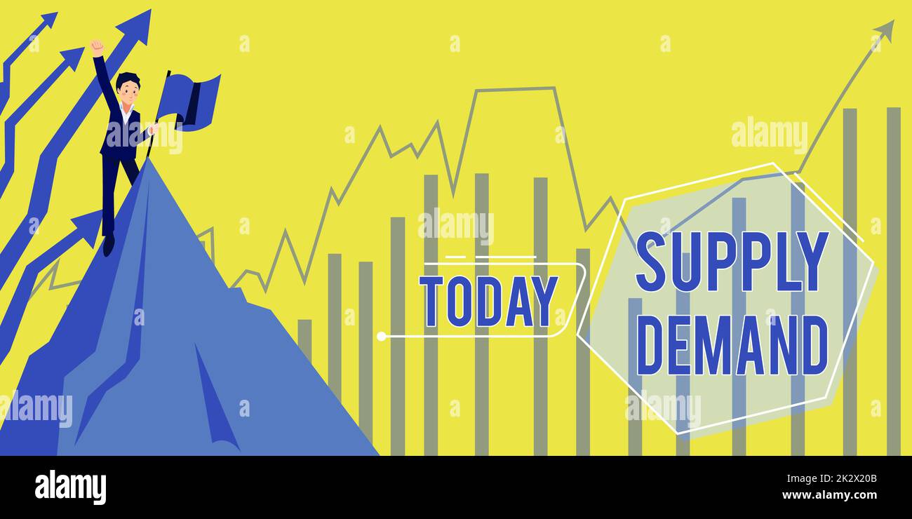Conceptual caption Supply Demand. Business overview Relationship ...