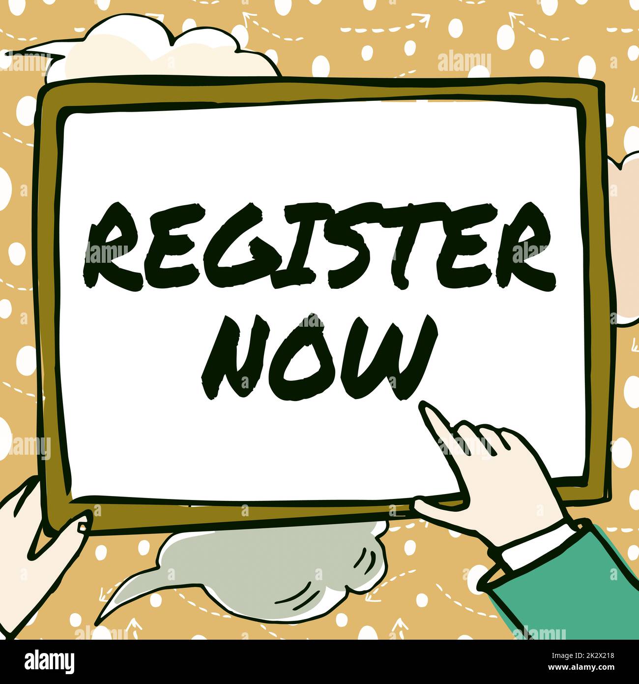 Inspiration showing sign Register Now. Conceptual photo Name in an ...