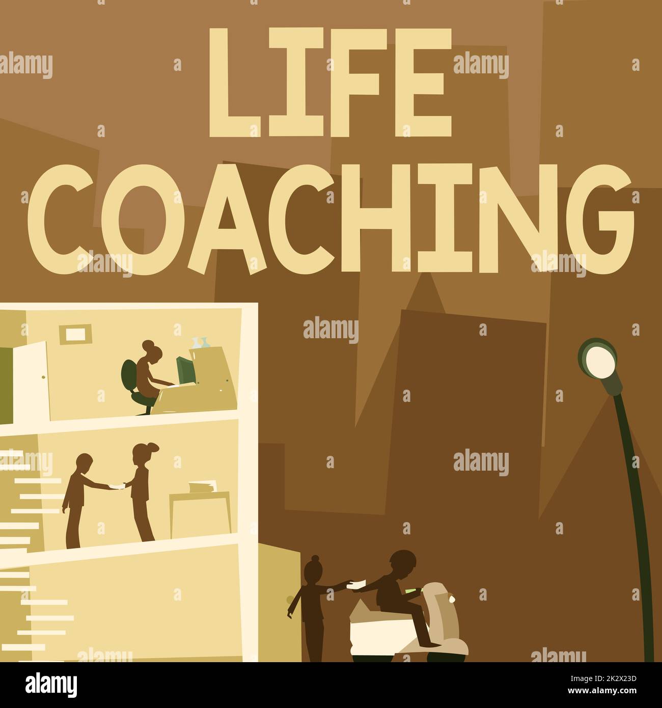 Sign displaying Life Coaching. Word Written on Improve Lives by ...