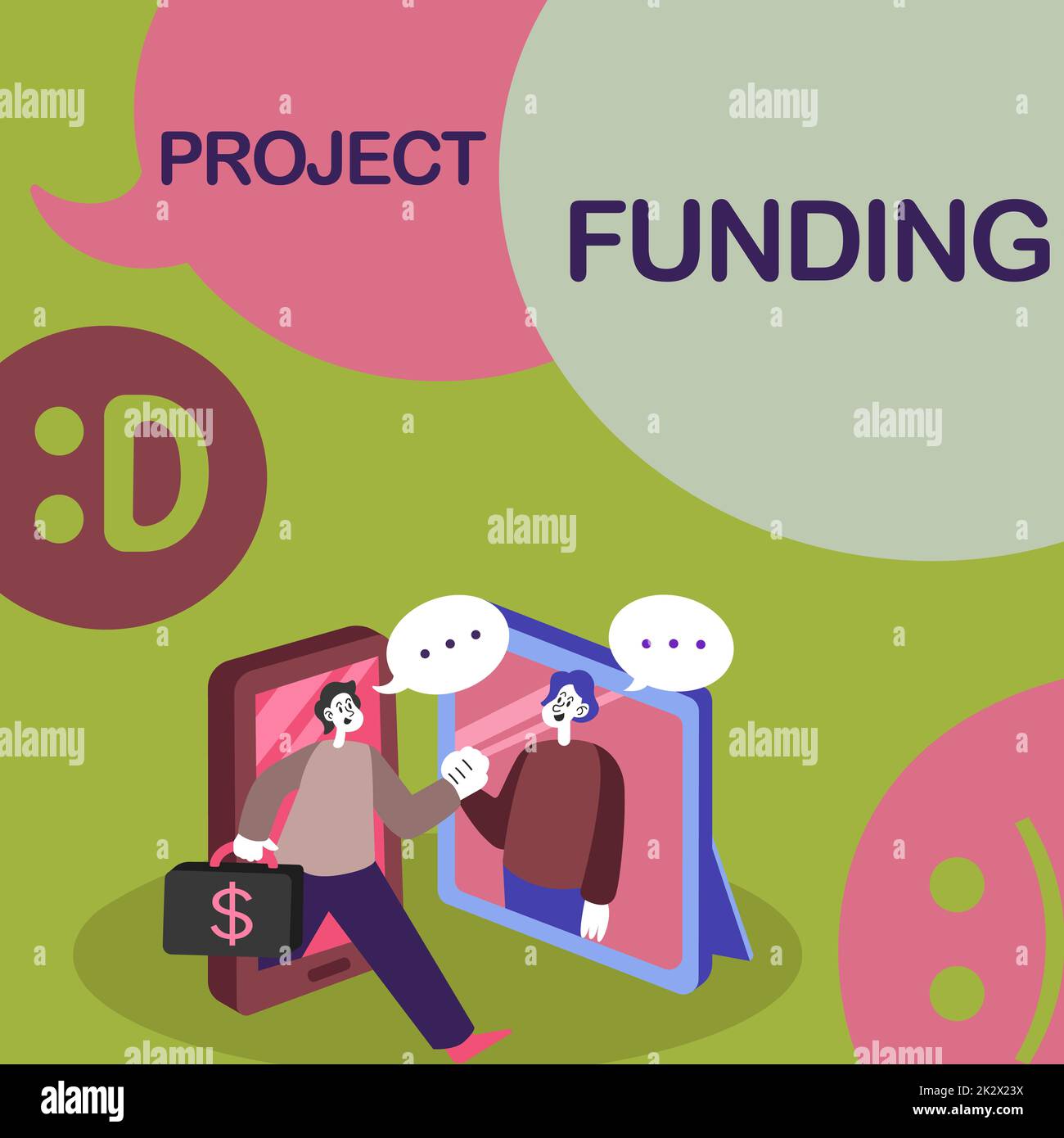 Conceptual caption Project Funding. Internet Concept paying for start ...