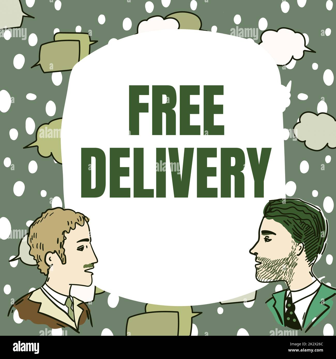 Conceptual display Free Delivery. Internet Concept Shipping Package ...