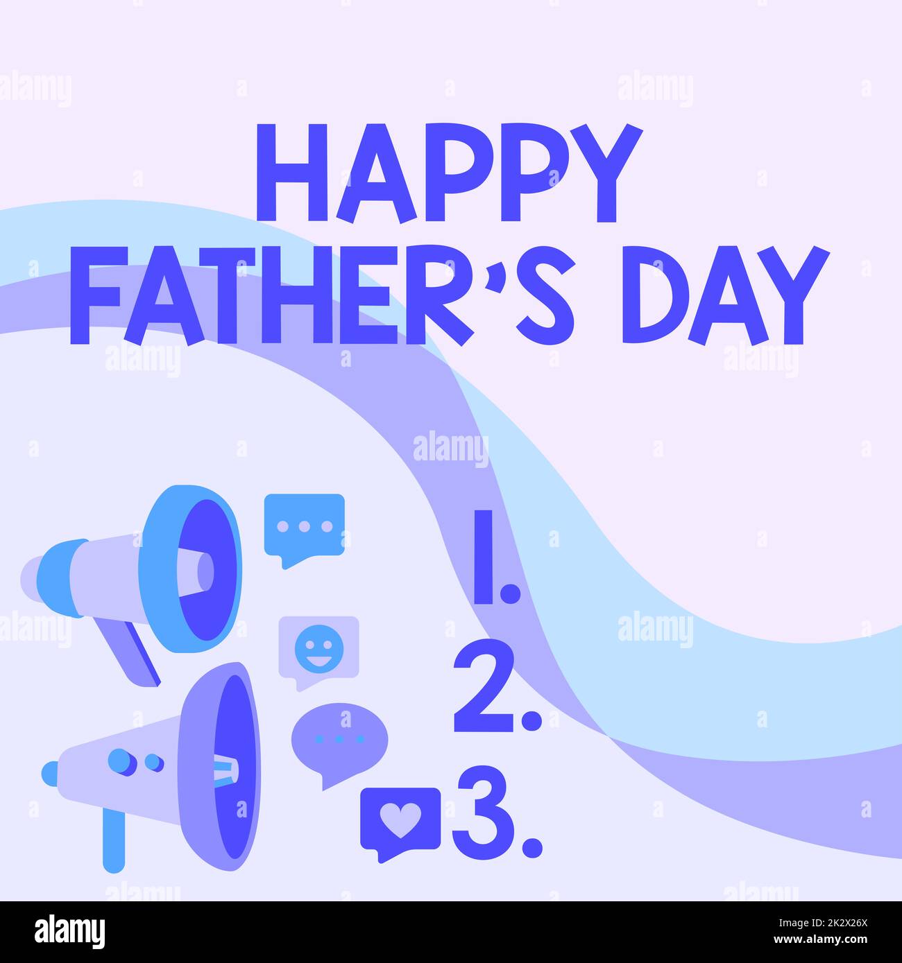 Text showing inspiration Happy Father S Is Day. Business approach ...