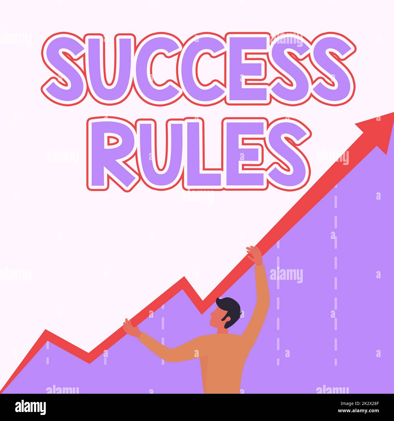 Conceptual caption Success Rules. Business overview able to achieve all the goals that you have ...