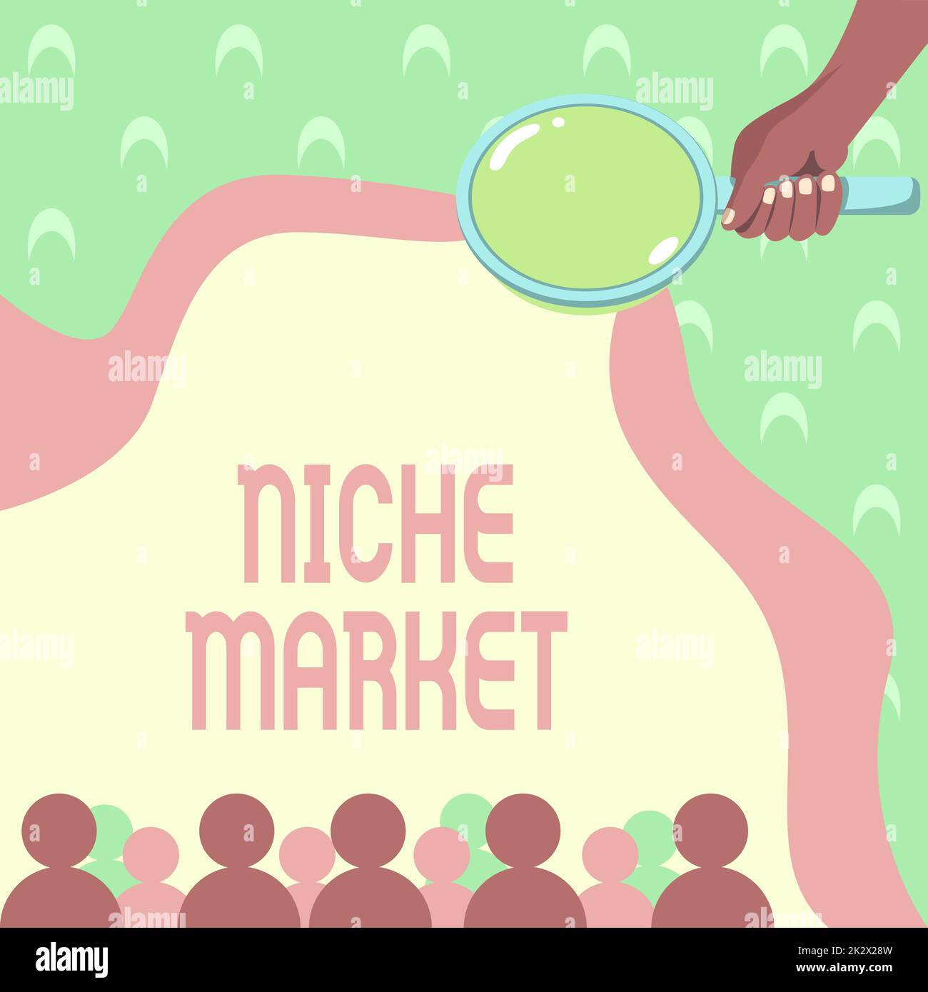 Sign displaying Niche Market. Business showcase Subset of the market on ...