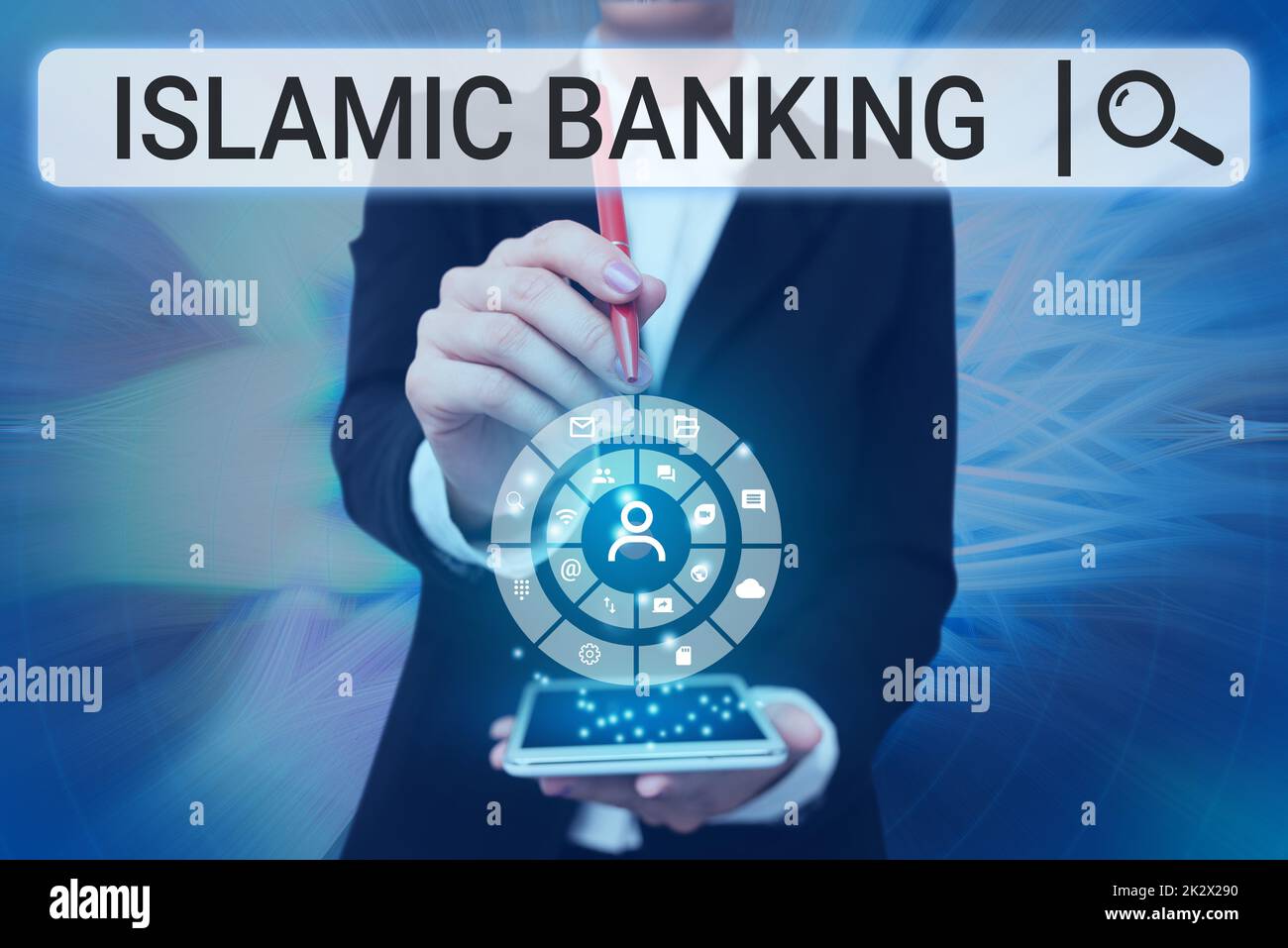 Handwriting text Islamic Banking. Business overview Banking system ...