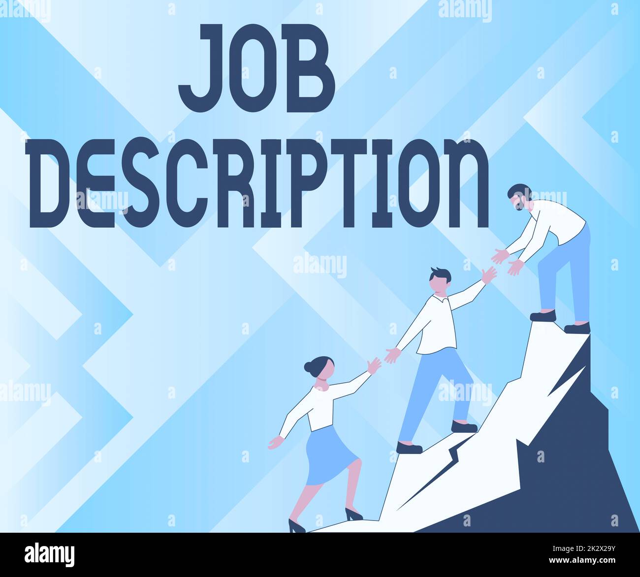 Text sign showing Job Description. Business idea A document that ...