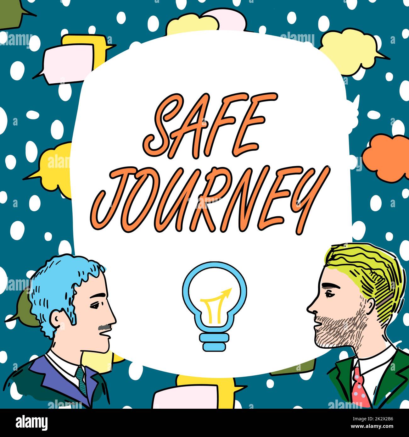 Text showing inspiration Safe Journey. Business overview Blessing Bid ...