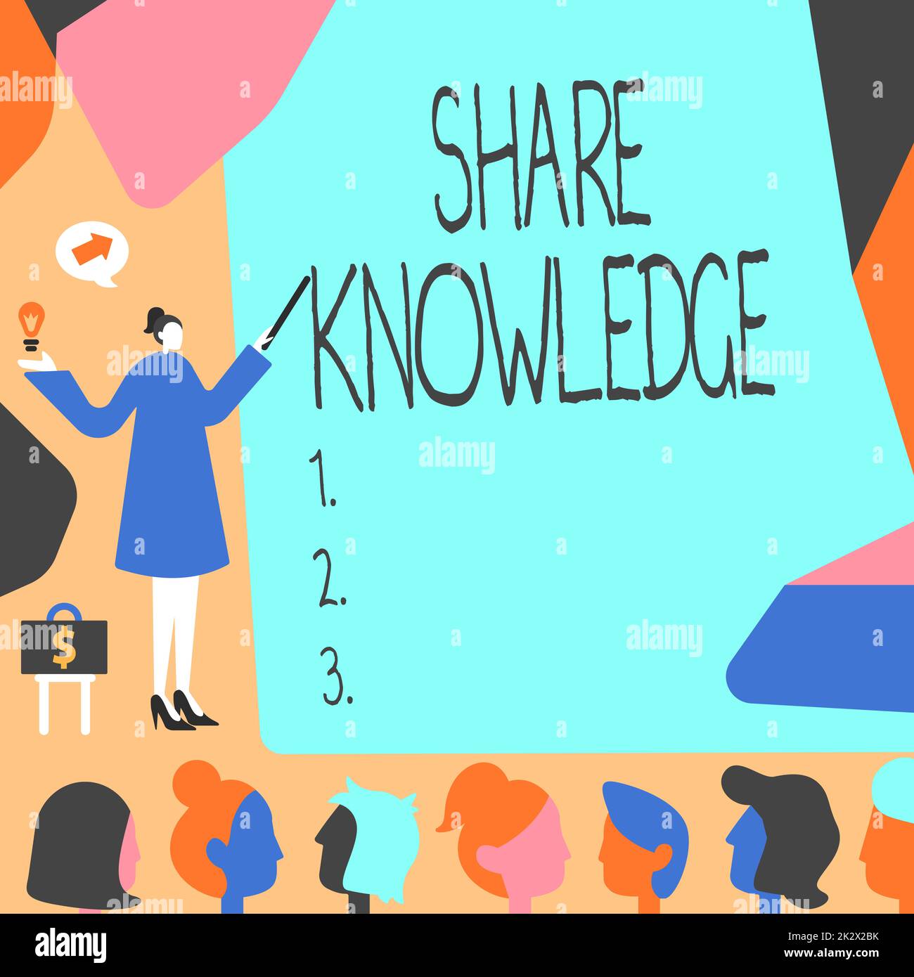 Hand writing sign Share Knowledge. Conceptual photo teaching others ...