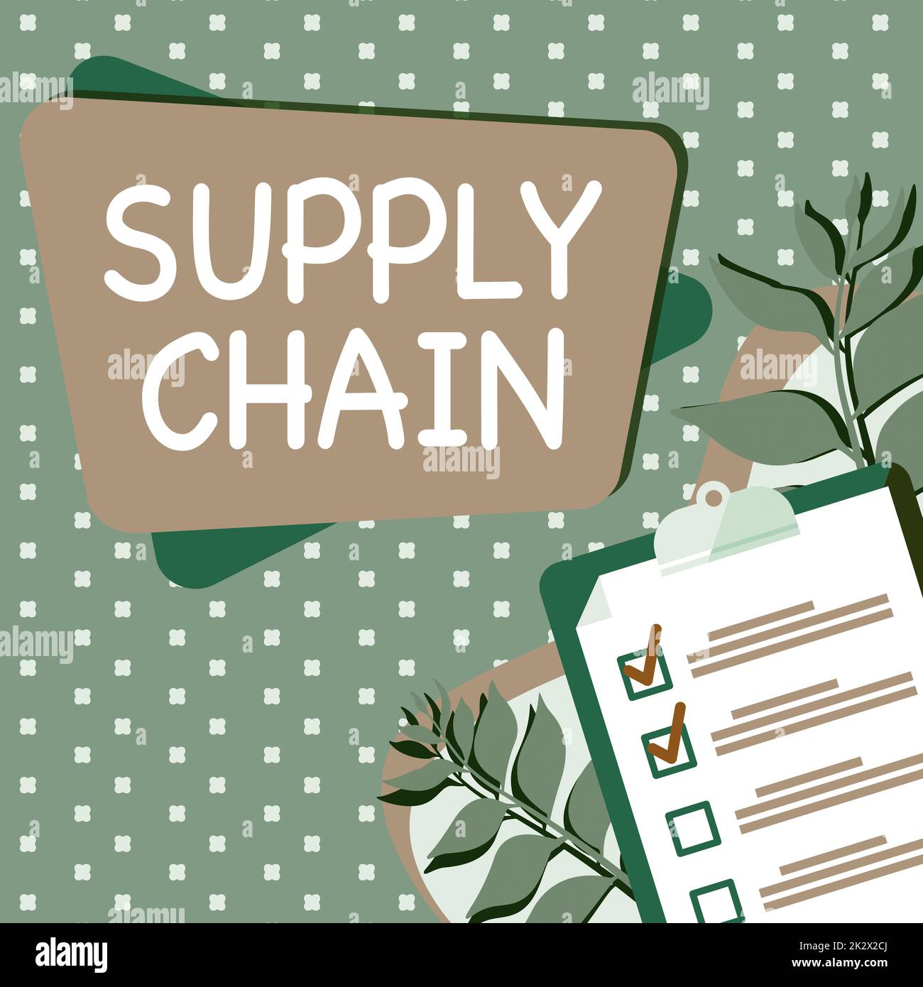 Text sign showing Supply Chain. Word Written on System of organization ...