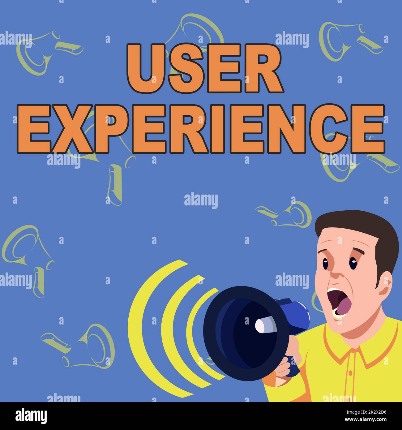 Text sign showing User Experience. Word for using website especially in terms how pleasing it is ...