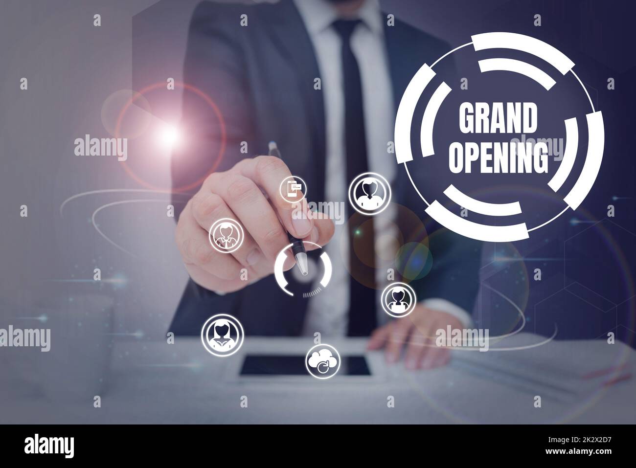 Inspiration showing sign Grand Opening. Business idea Ribbon Cutting ...