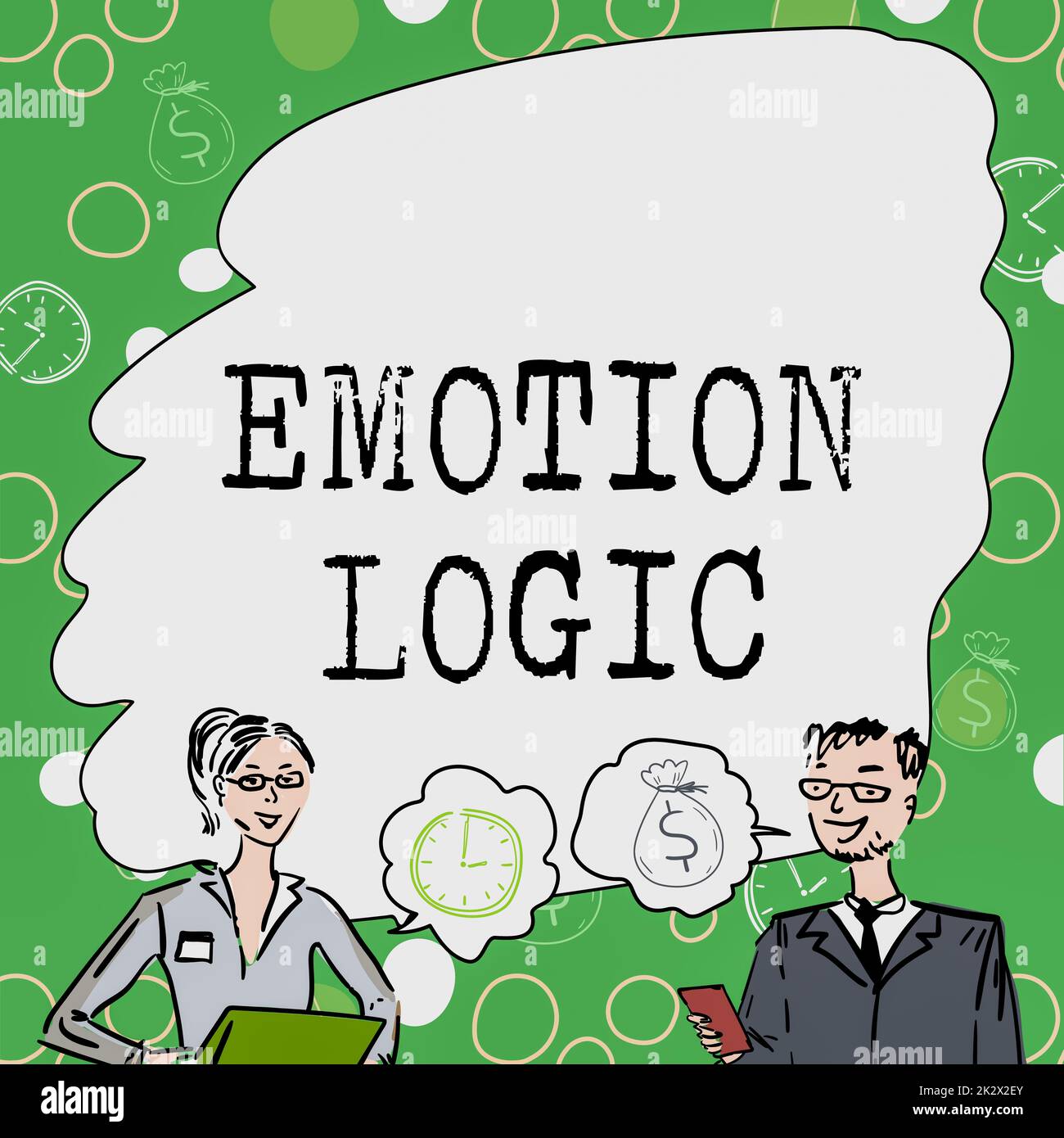 Text sign showing Emotion Logic. Business idea Heart or Brain Soul or ...