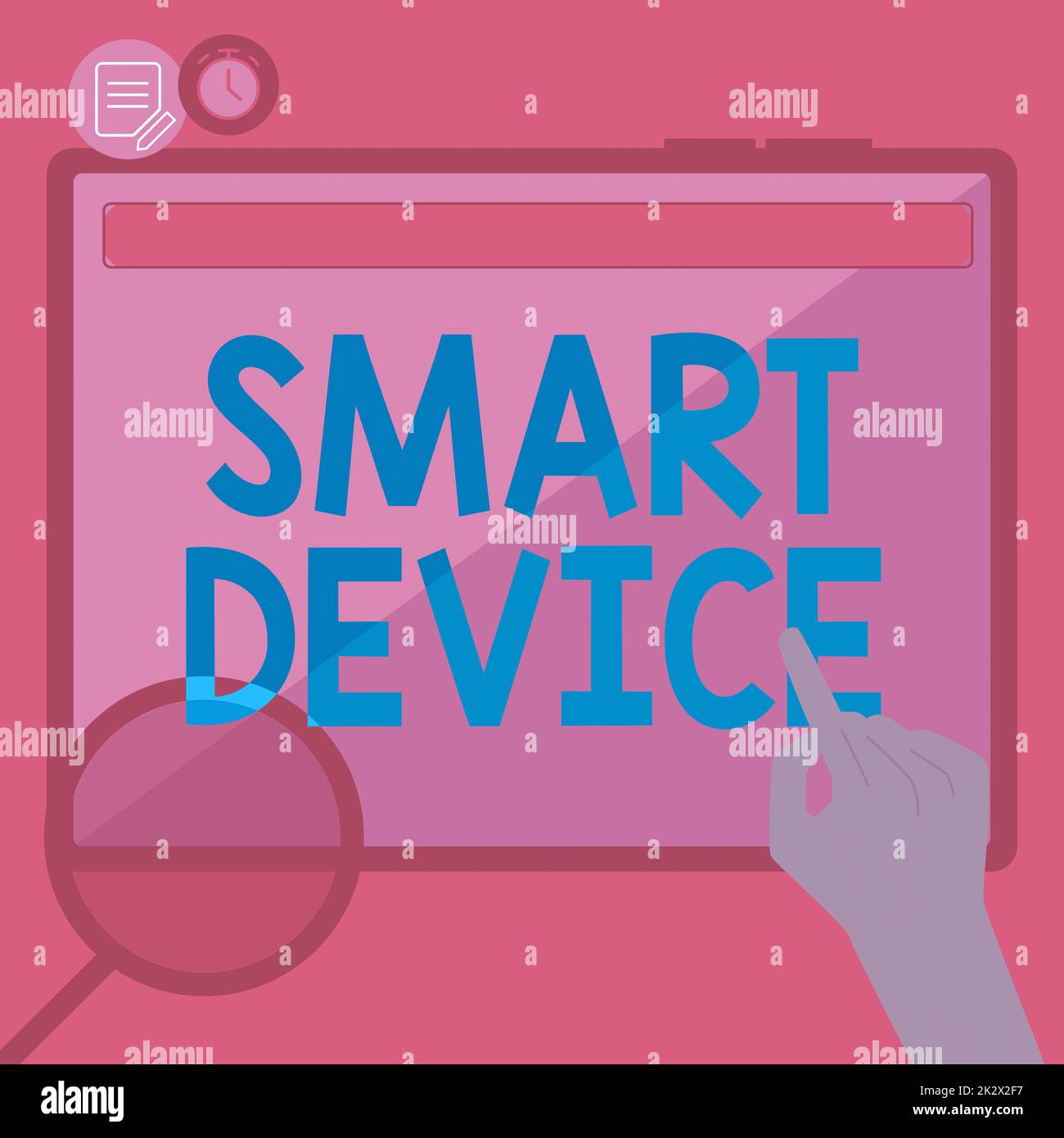 Handwriting text Smart Device. Internet Concept Electronic gadget that ...