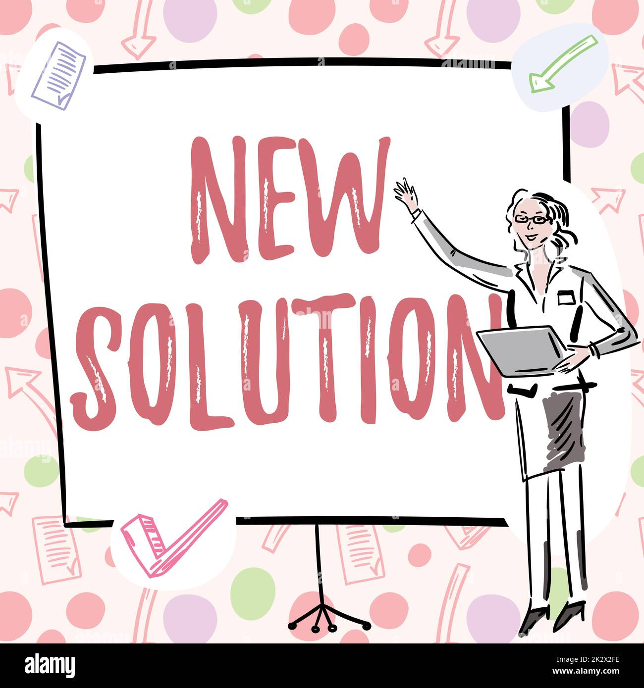 Text showing inspiration New Solution. Business overview Modern ...