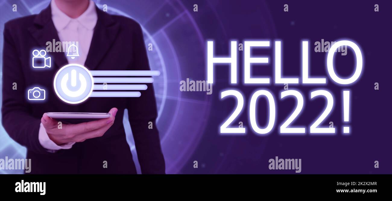 Writing displaying text Hello 2022. Word Written on Hoping for a ... Writing displaying text Hello 2022. Word Written on Hoping for a ...