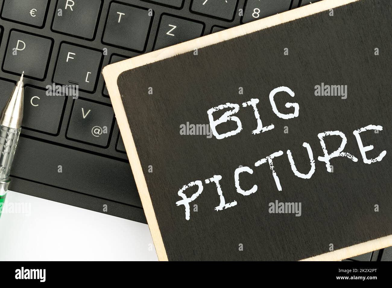 Text sign showing Big Picture. Internet Concept most important facts ...