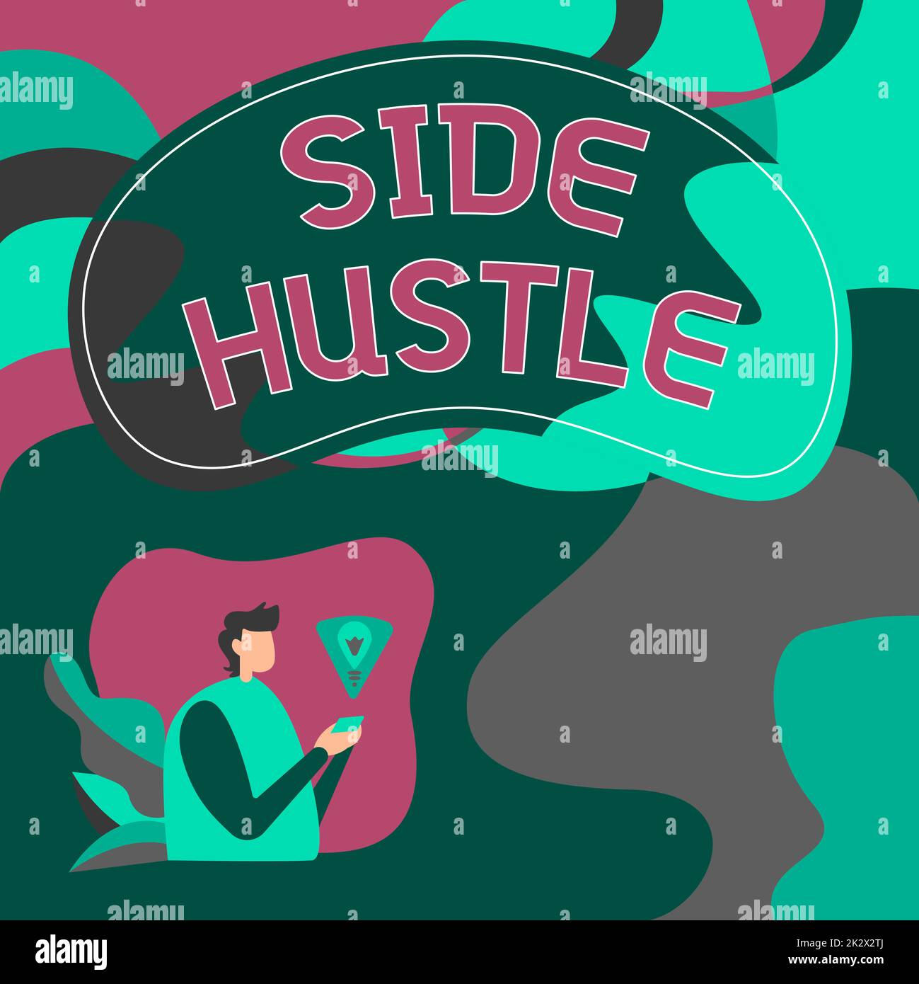 Sign displaying Side Hustle. Business approach way make some extra cash ...