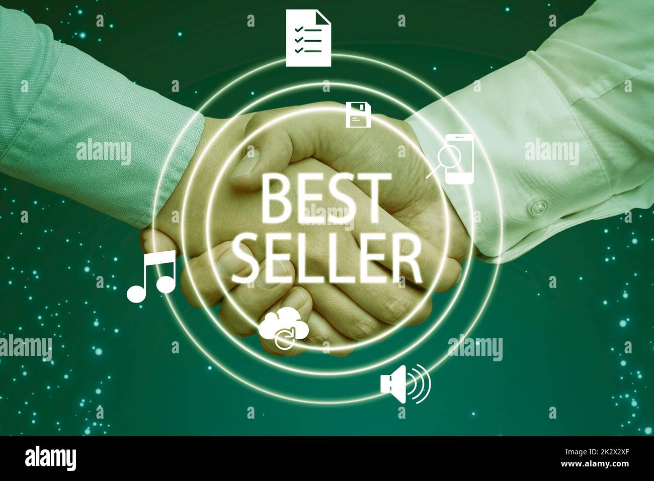 Sign displaying Best Seller. Business showcase book or other product ...