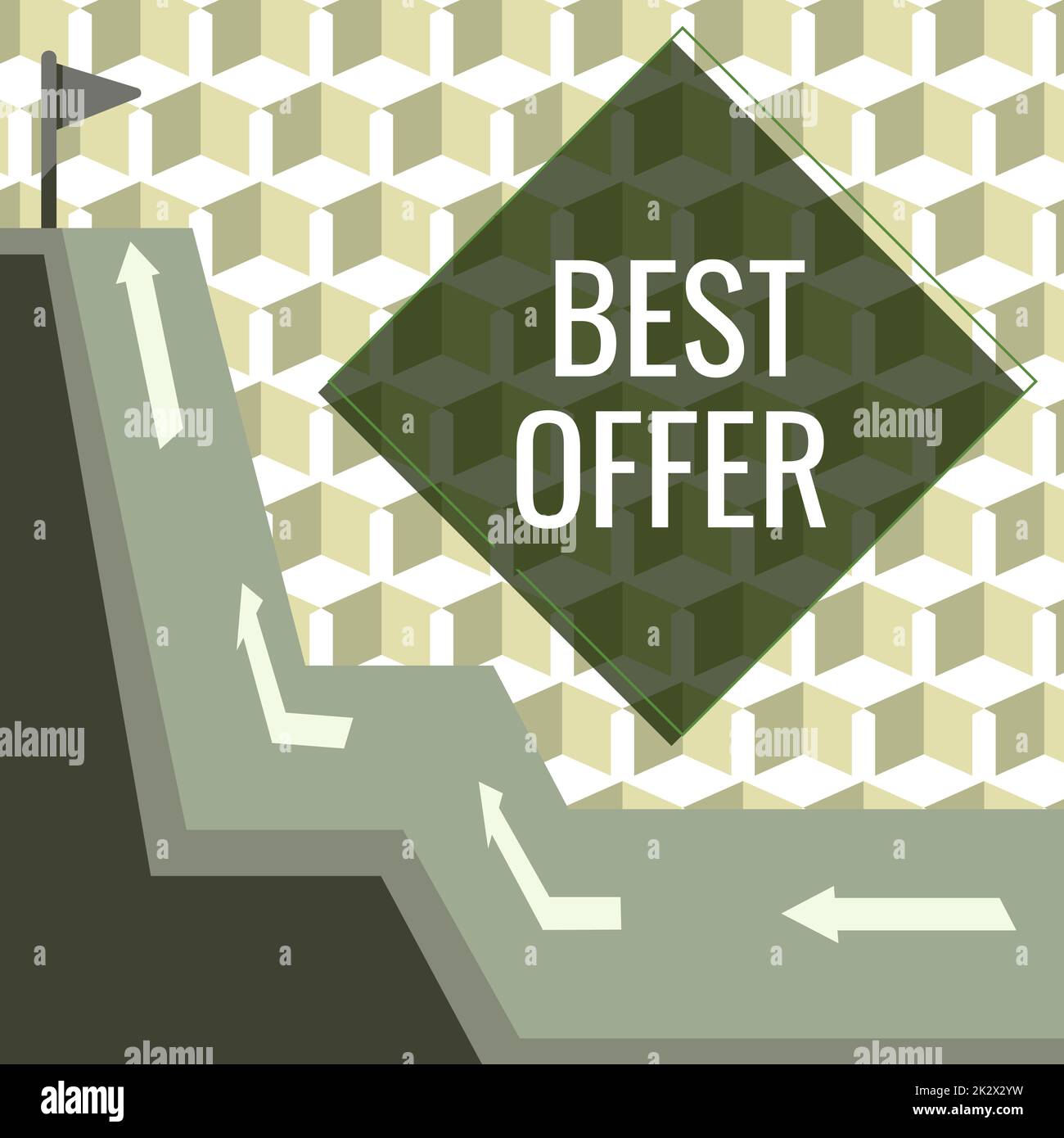 Text caption presenting Best Offer. Word Written on To convince someone ...