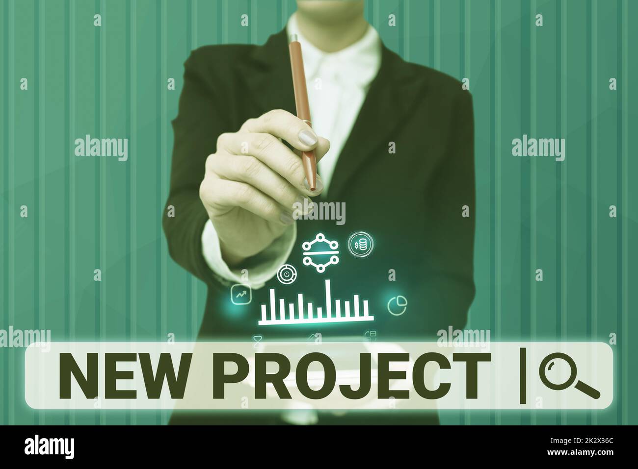 Text showing inspiration New Project. Business idea individual ...