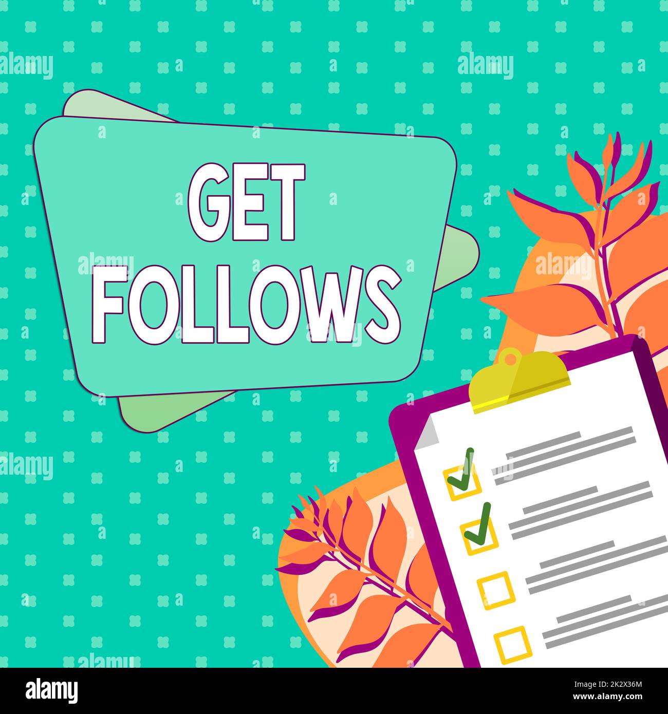 Conceptual display Get Follows. Business concept person who imitates ...