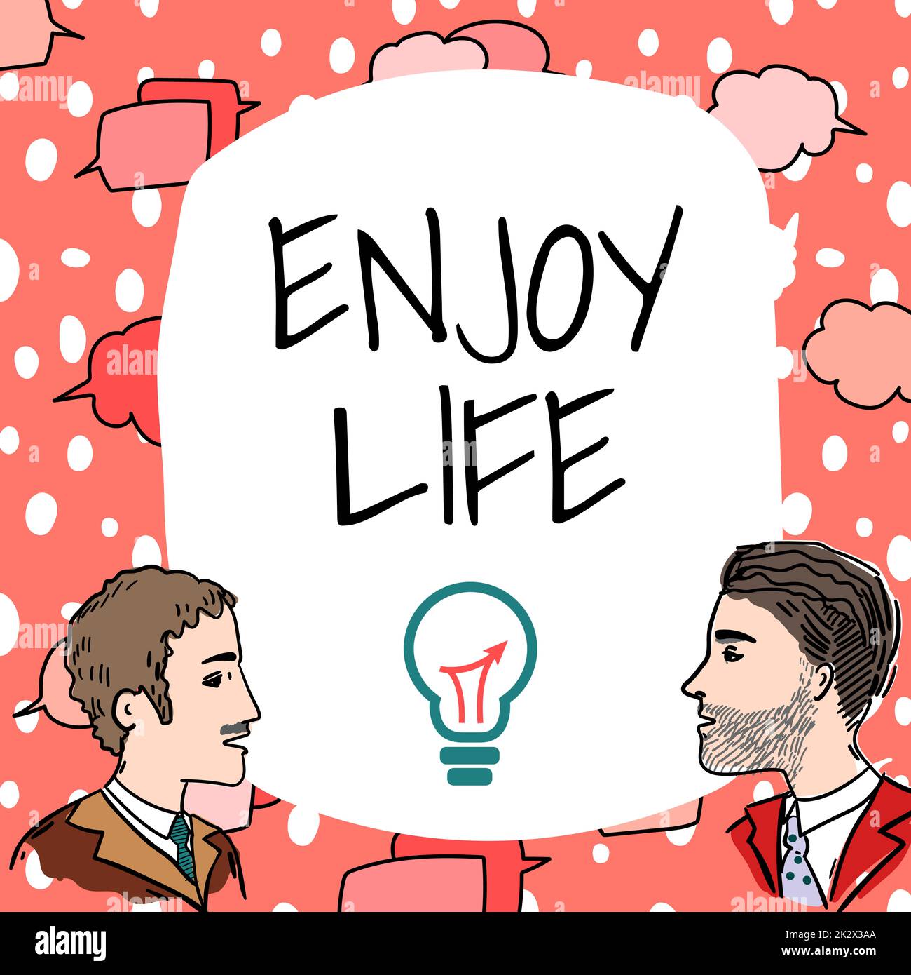 Text caption presenting Enjoy Life. Word for Any thing, place,food or ...