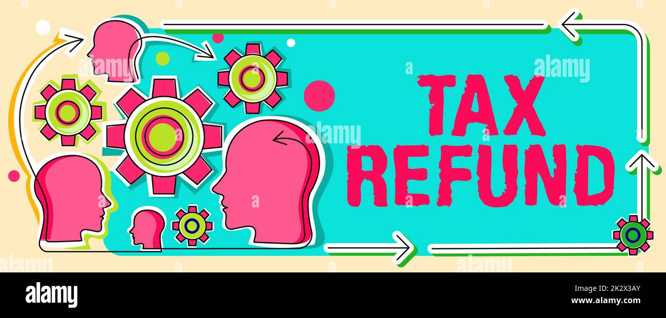 Inspiration showing sign Tax Refund. Business idea applied when money ...