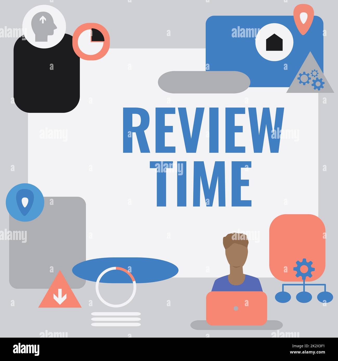 Conceptual caption Review Time. Business showcase situation or system ...