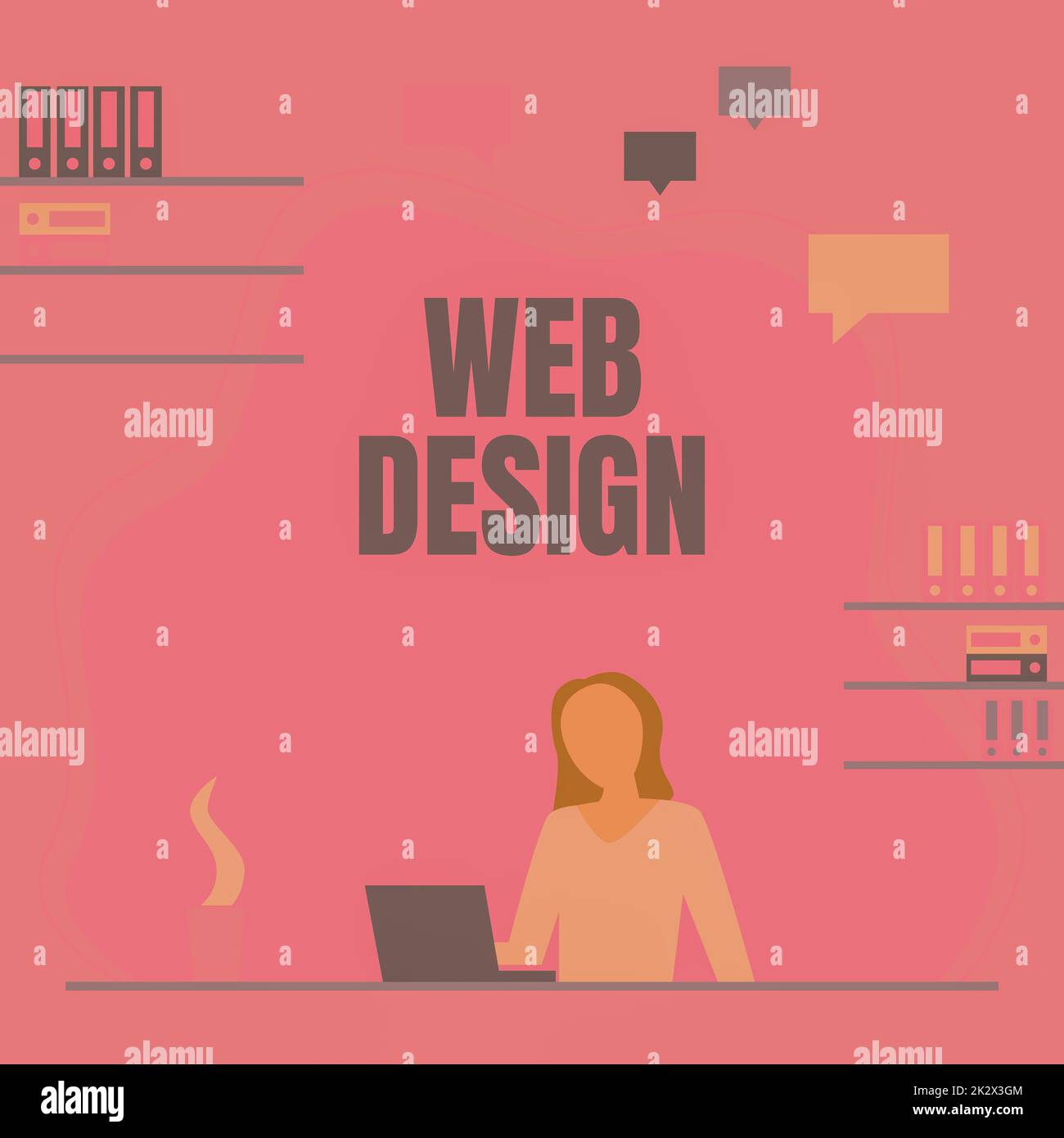 Conceptual caption Web Design. Concept meaning who is responsible of ...