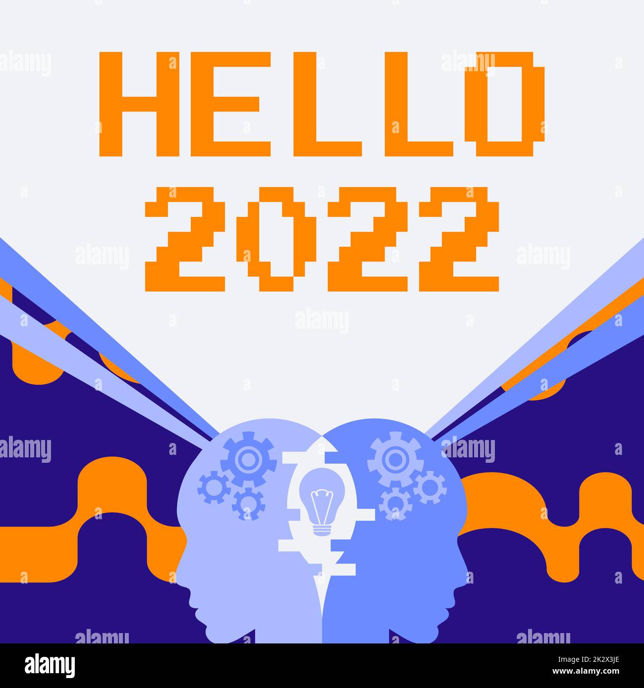 Sign displaying Hello 2022. Concept meaning Hoping for a greatness to ...