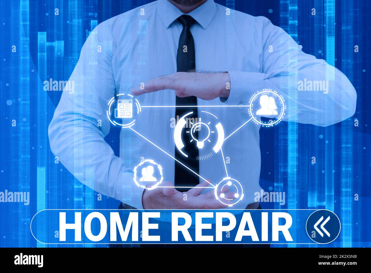 Sign displaying Home Repair. Concept meaning maintenance or improving ...