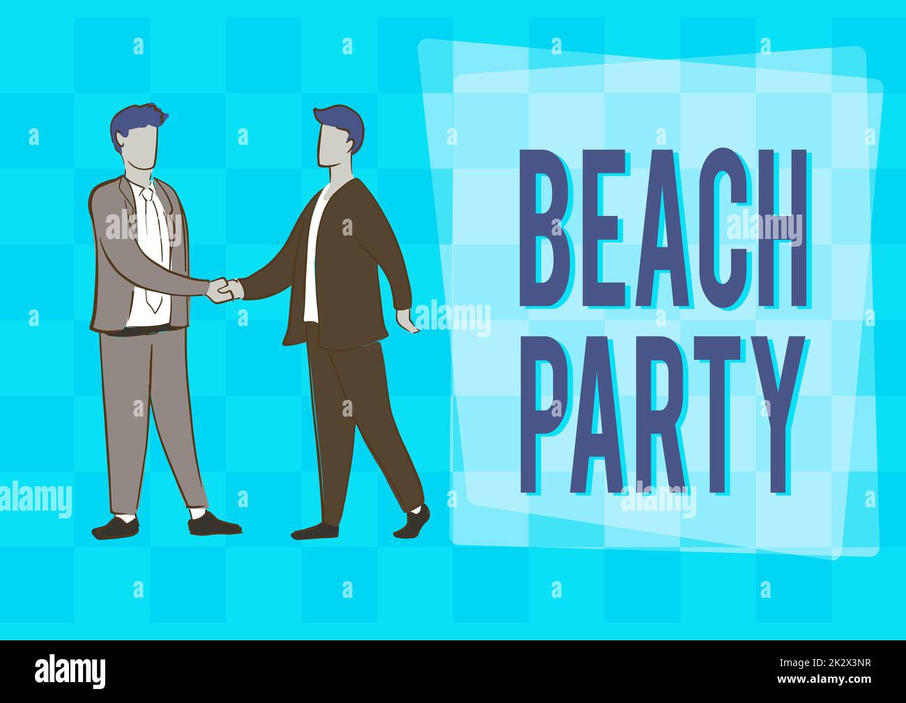 Writing displaying text Beach Party. Internet Concept small or big ...