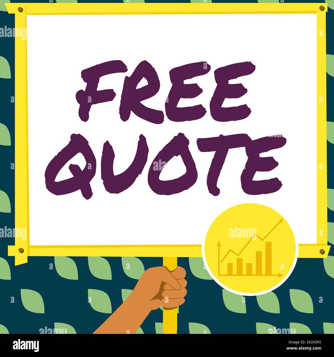 Text caption presenting Free Quote. Word Written on A brief phrase that ...