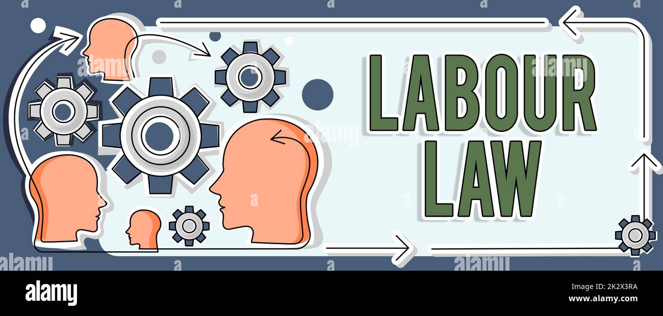 Inspiration showing sign Labour Law. Internet Concept Rules implemented ...