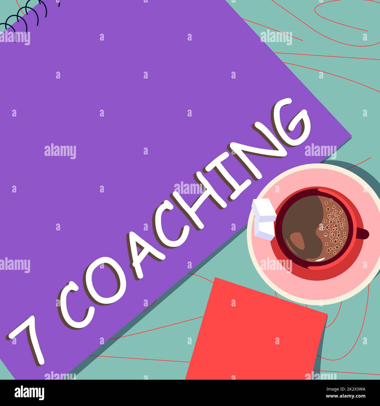 Writing displaying text 7 Coaching. Business concept Refers to a number ...
