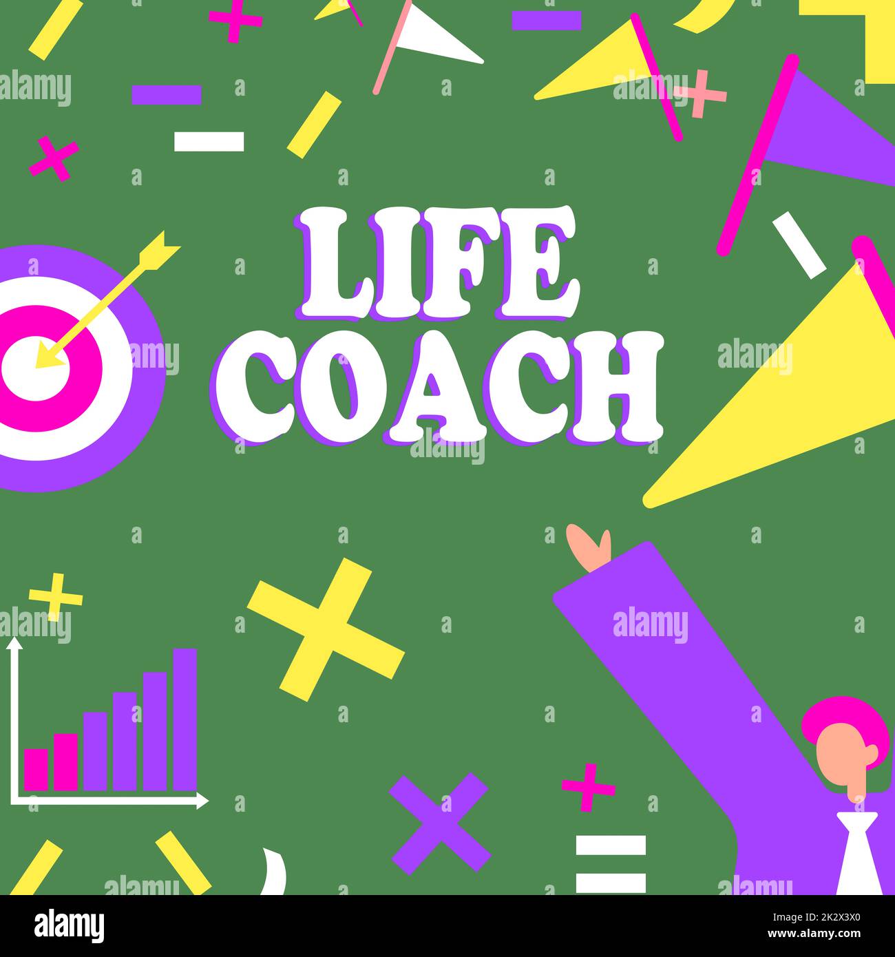 Text showing inspiration Life Coach. Word for A person who advices ...