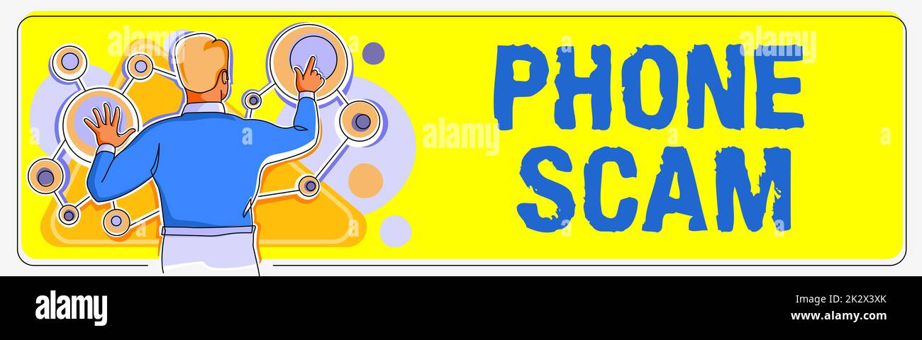 Inspiration showing sign Phone Scam. Internet Concept getting unwanted ...