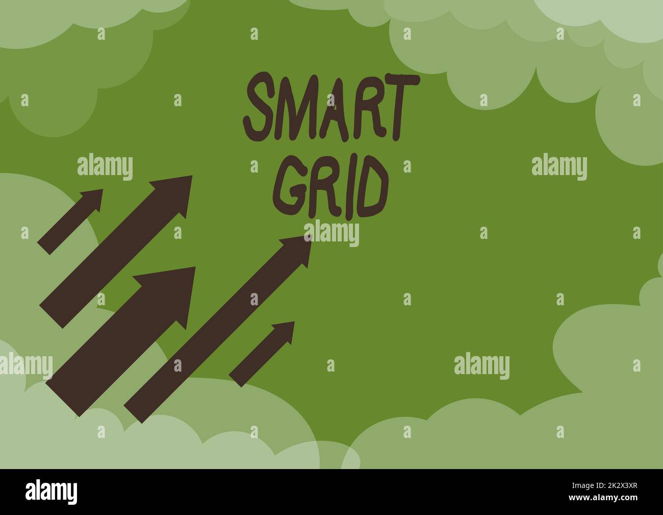 Text sign showing Smart Grid. Business concept includes of operational ...