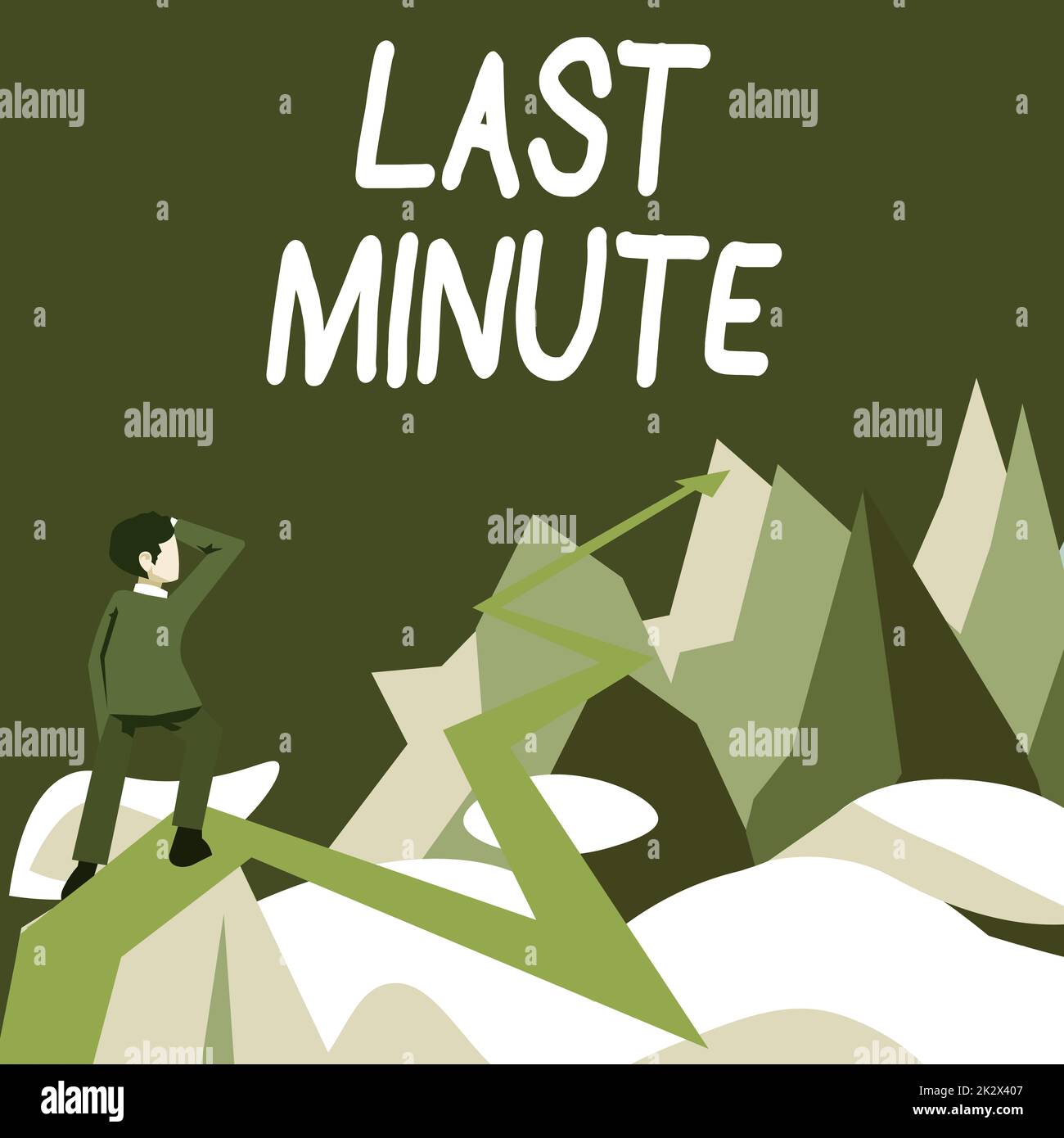 Sign displaying Last Minute. Business concept done or occurring at the ...