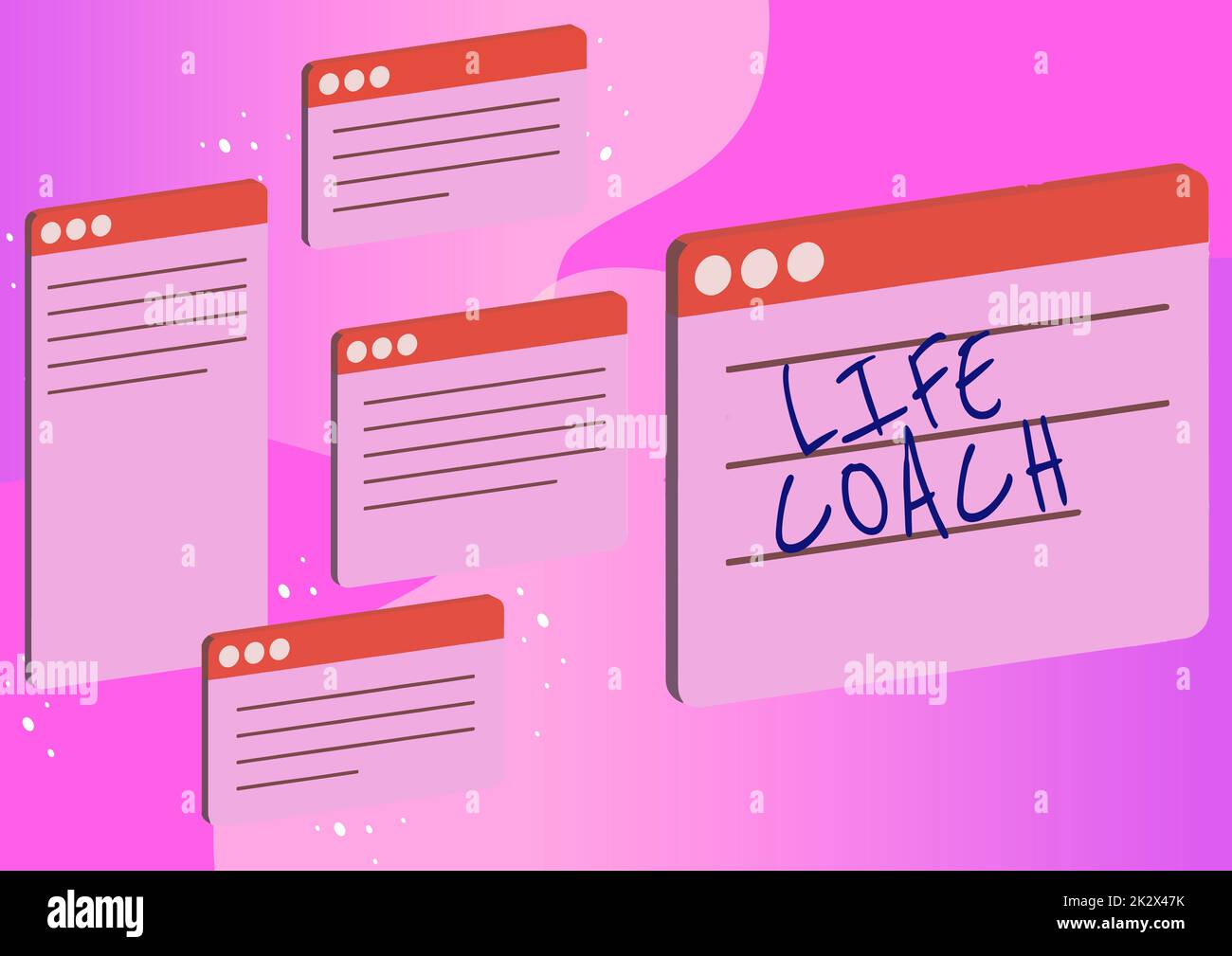 Handwriting text Life Coach. Business approach A person who advices ...