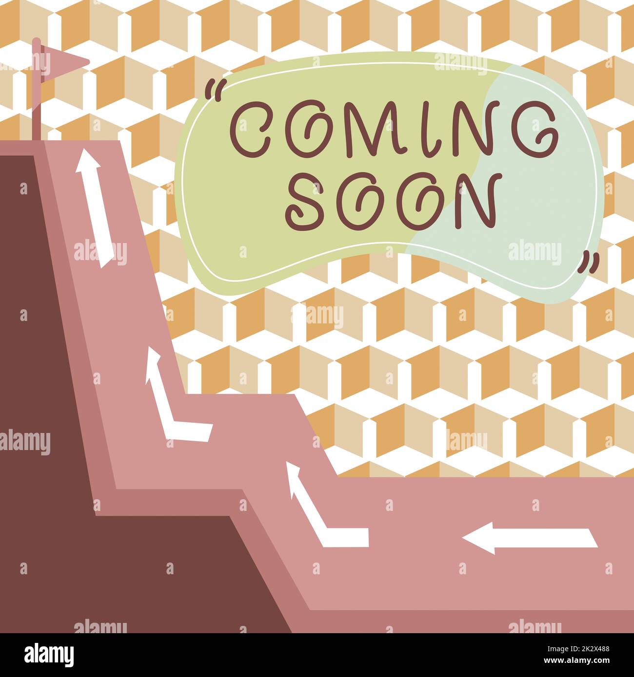Text showing inspiration Coming Soon. Business showcase something is ...