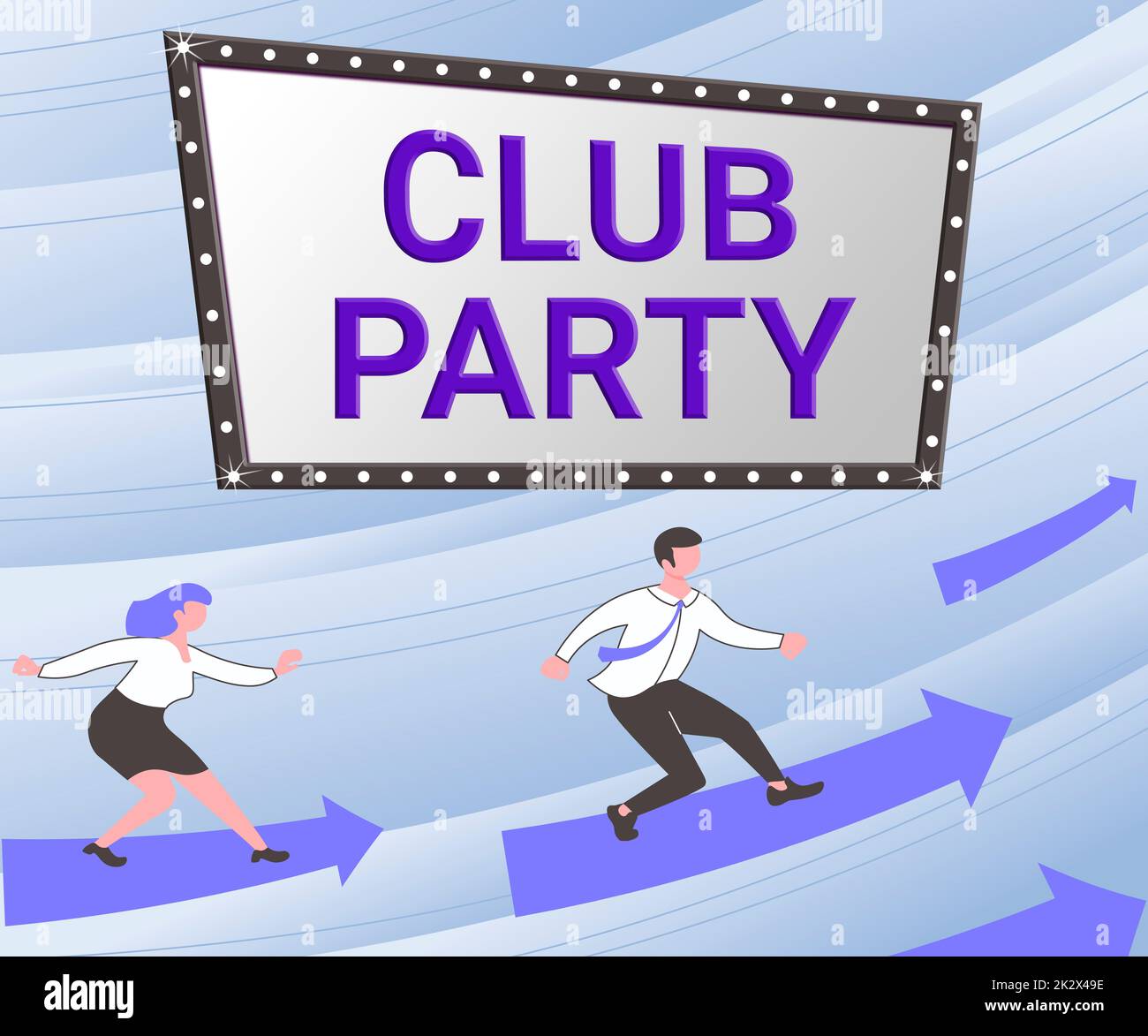 Conceptual display Club Party. Internet Concept social gathering in a ...